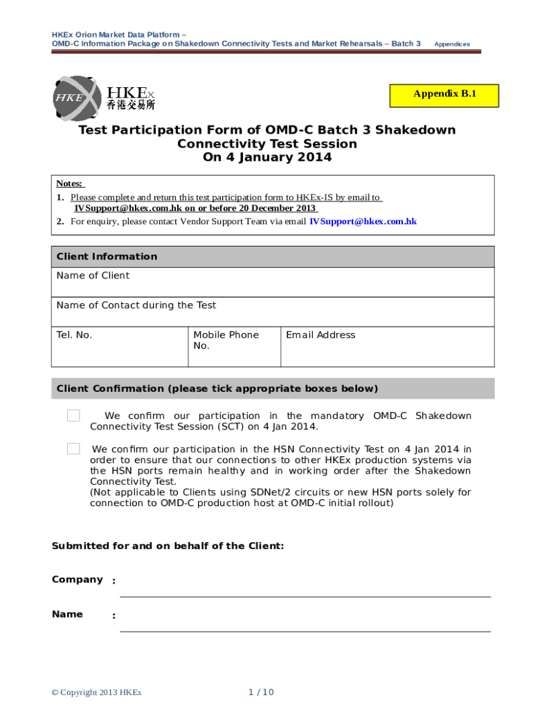 Test Participation of OMD-C Simulation Session for ... Doc Template ...