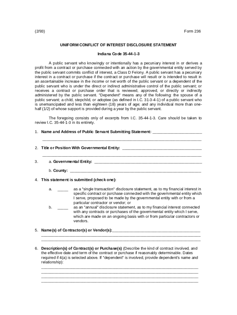 Statement of Disclosure of Pecuniary (Financial) Interest ... Doc ...
