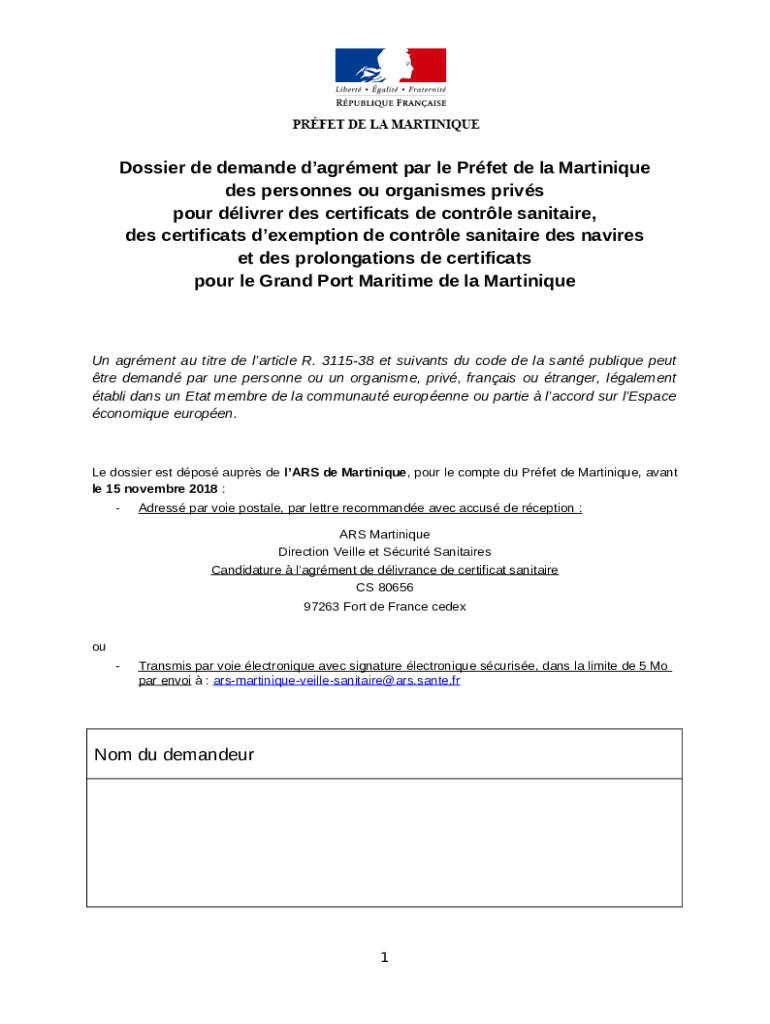AAC RSI : inspection sanitaire de navires en Bretagne Doc Template ...