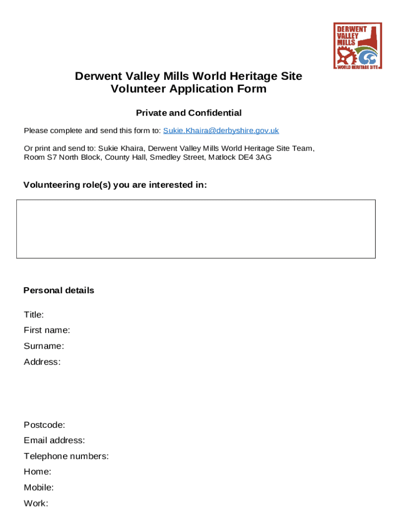 Volunteering details - Libraries - Library service general volunteer application - Word Doc ...