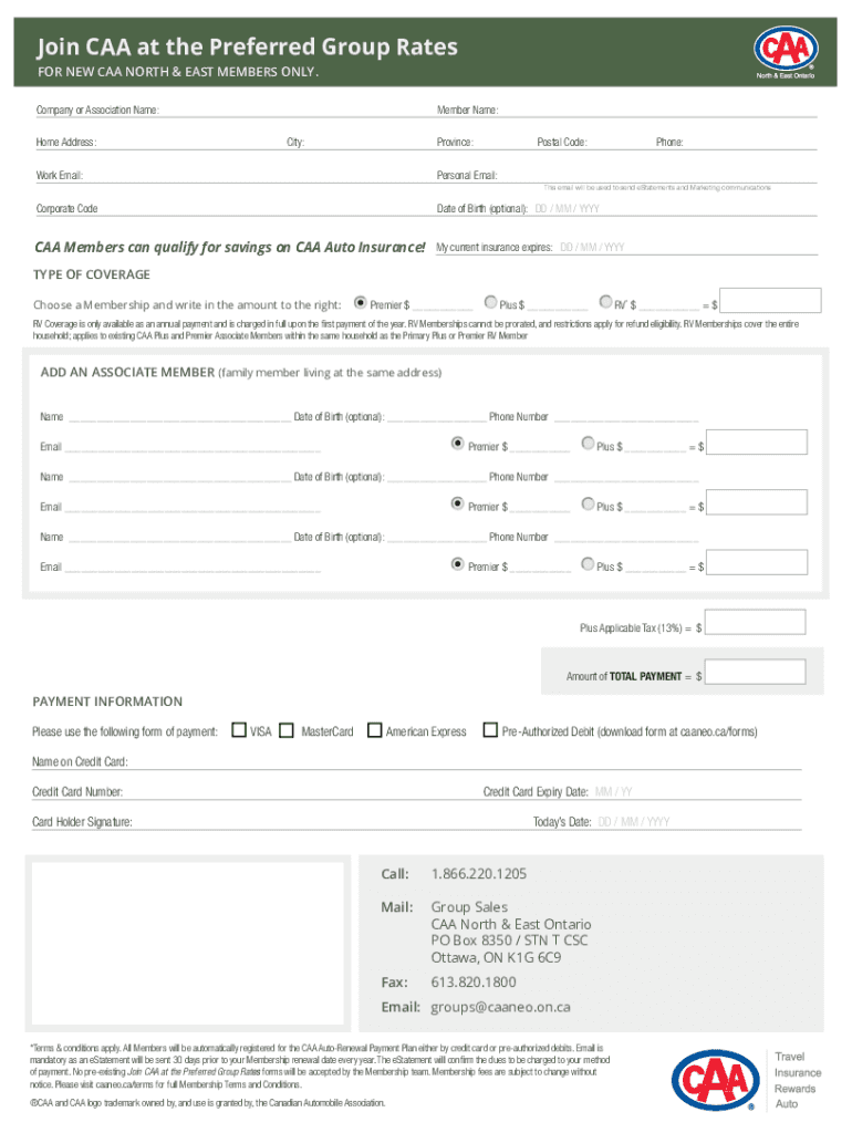 Fillable Online 7 Ways to make your money back with CAA Everyday ...