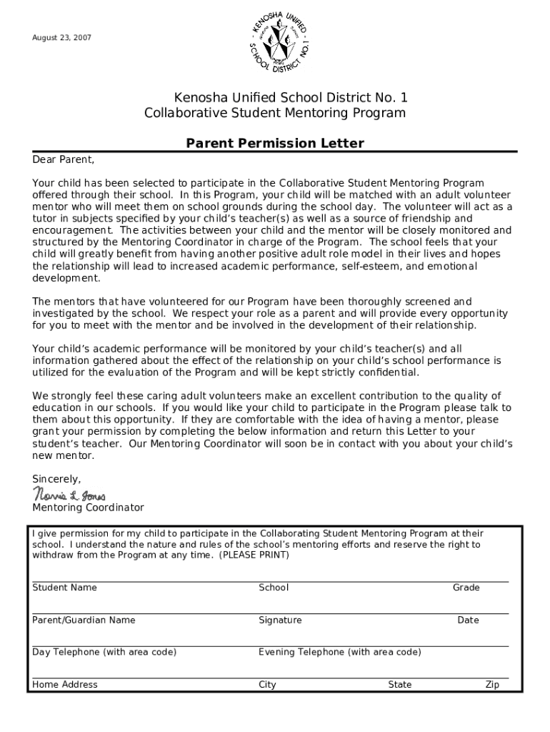 Collaborative Student Mentoring Program (CSMP) Update Doc Template ...