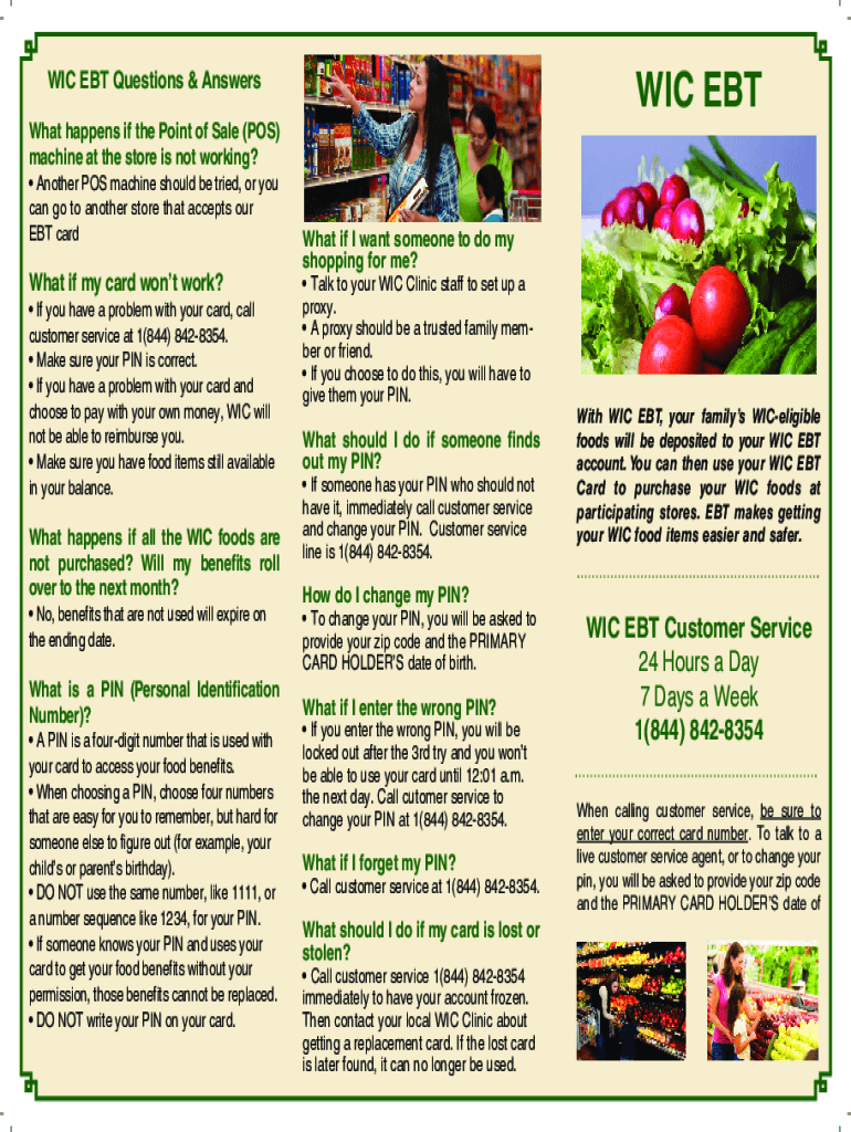 Fillable Online Learn the Difference Between SNAP and WIC Programs Fax ...