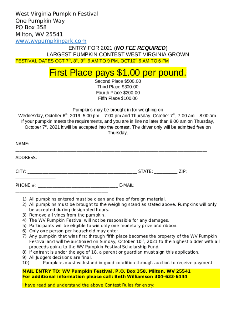 Largest-Pumpkin-Application-In-State Doc Template | pdfFiller