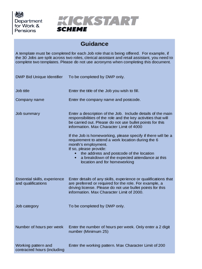 Rullgardin Blind Fitter - Kickstart Scheme Doc Template | pdfFiller