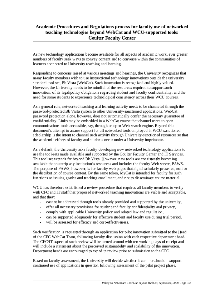 177 Developing eLearning Policies at the Department Level Doc Template ...