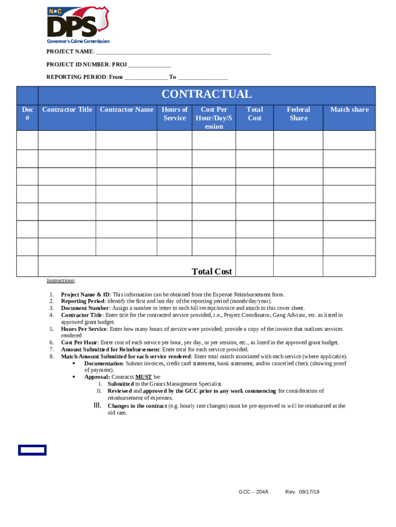 .GCC Approved 9/17/19 Doc Template | pdfFiller