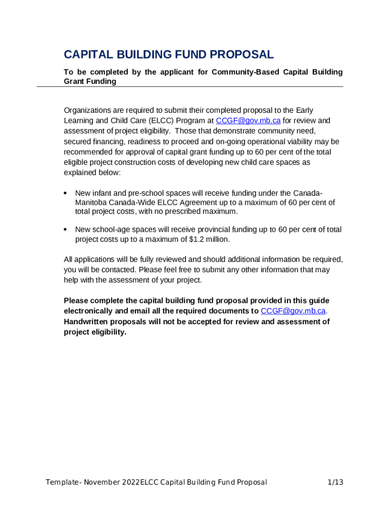 Early Learning and Child Care (ELCC) Building Fund - gov mb Doc ...