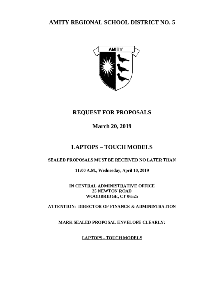 Amity Regional School District Doc Template | pdfFiller