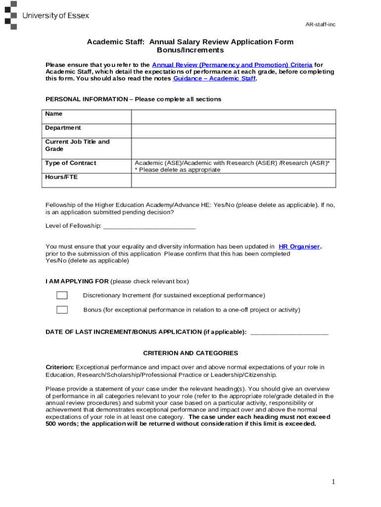 Application - Academic staff Grades 7 to 10 Doc Template | pdfFiller