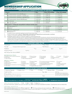 Fillable Online IAPMO Standards Committee Membership Application Fax Email Print - pdfFiller