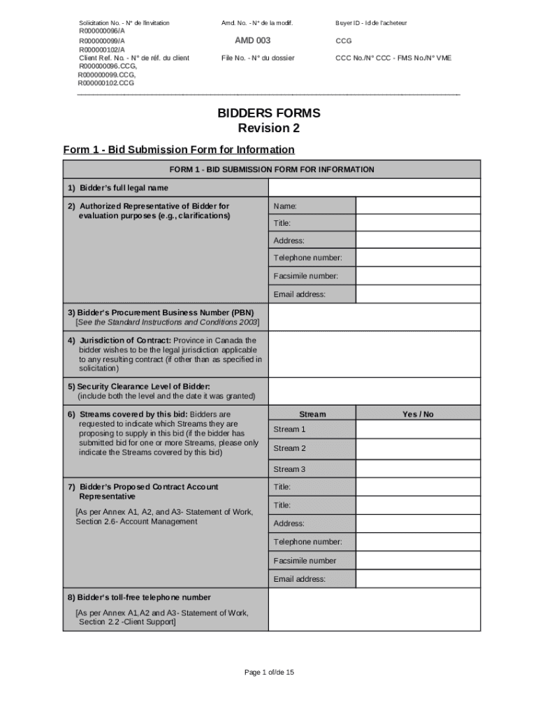 BIDDER S - Buyandsell.gc.ca Doc Template | pdfFiller