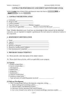 Contractor Perance Evaluation Report (CPERF) ... Doc Template | pdfFiller