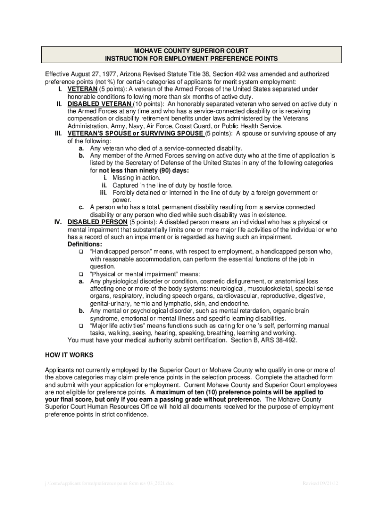 Fillable Online PREFERENCE POINT FORM Fax Email Print - pdfFiller