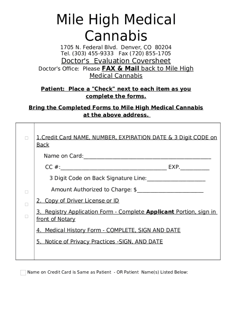 Doctor Cover Sheet Doc Template | pdfFiller