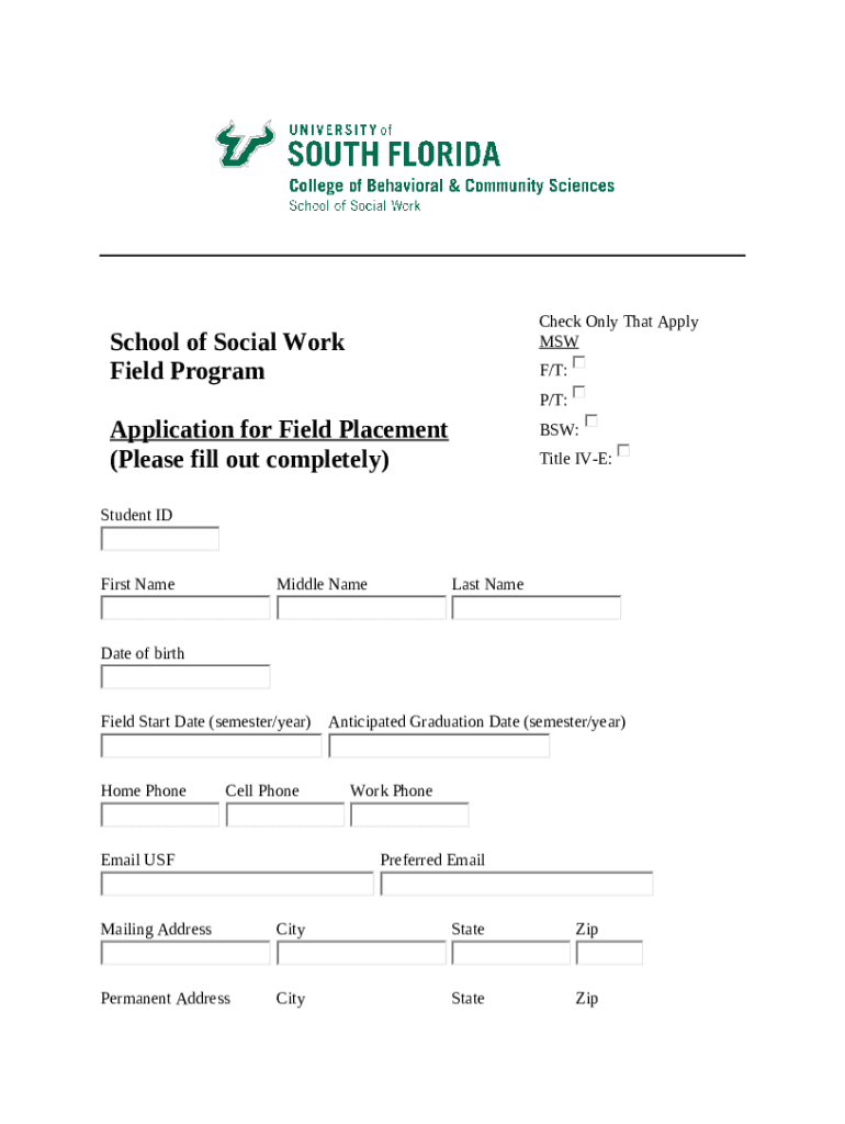 IV-E Scholars Application Instructions - School of Social Work Doc Template | pdfFiller