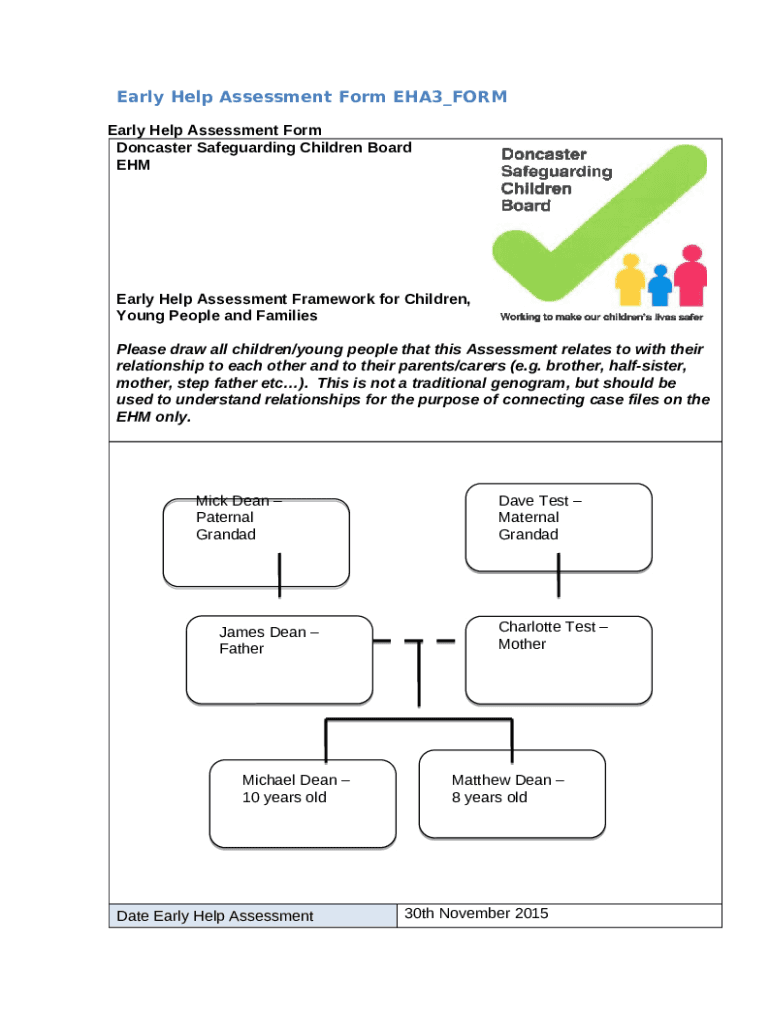 Early Help Assessment training example.docx Doc Template | pdfFiller