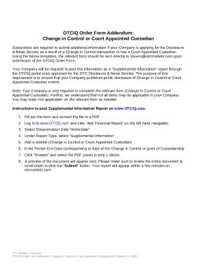 INITIAL ORDER AND AGREEMENT Doc Template | pdfFiller