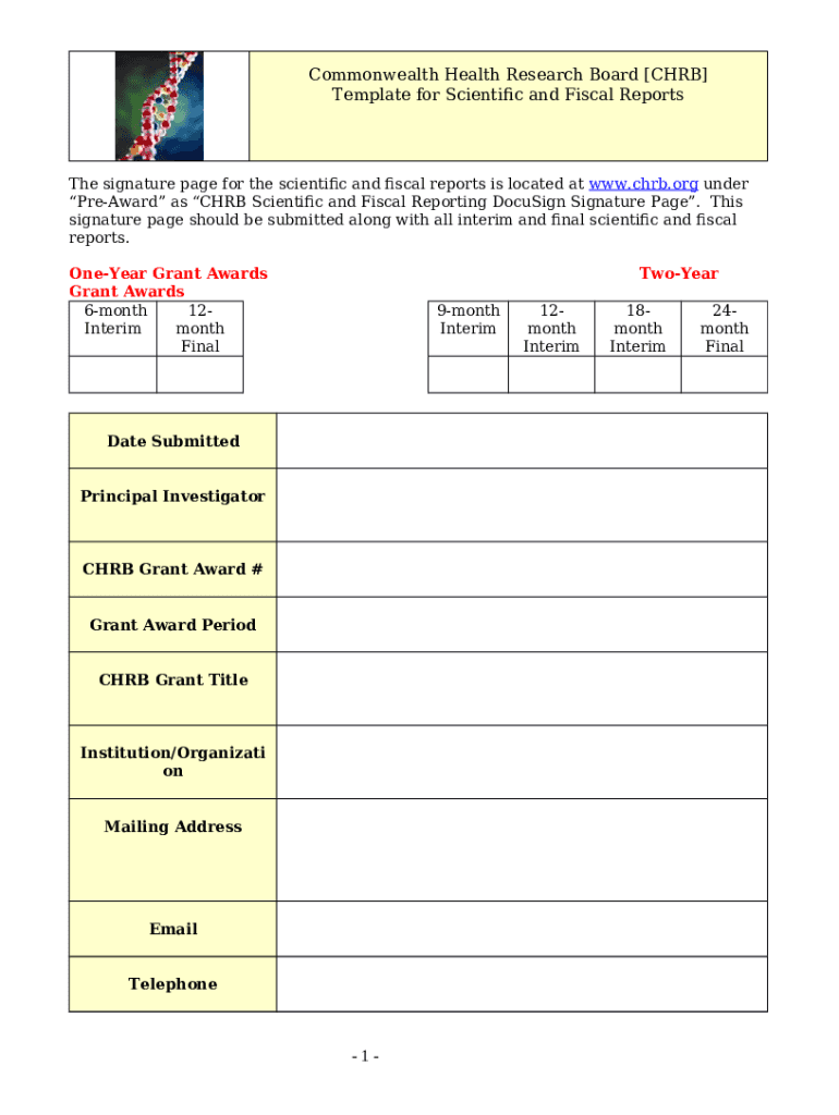Cover Page and for Interim and Final Reports Doc Template | pdfFiller