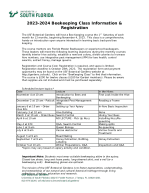 Beekeeping Certificate Doc Template | pdfFiller