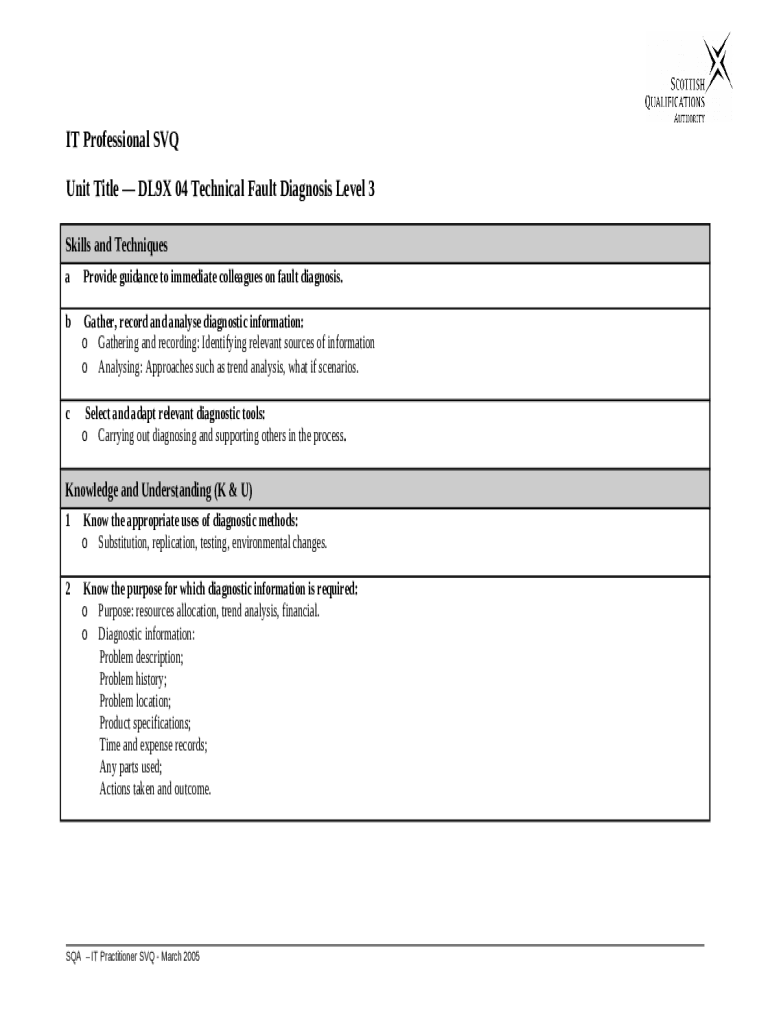 QCF Unit Template Doc Template | pdfFiller