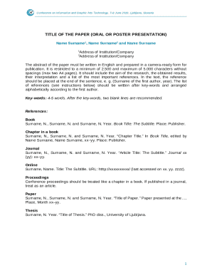 If a paper is accepted as a poster, must you attend the ... Doc ...