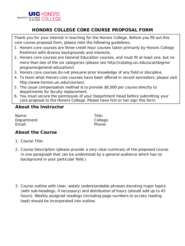 honors-seminar-proposal-guidelines-and-. ... Doc Template | pdfFiller