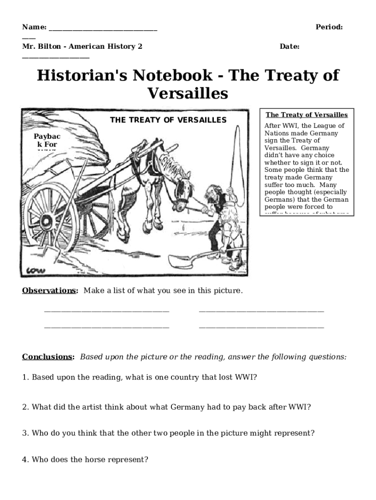 How the Treaty of Versailles and German Guilt Led to ... Doc Template ...
