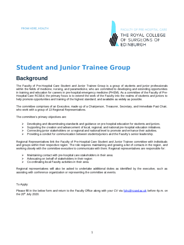 About Us - The Faculty of Pre-Hospital Care - RCSEd - fphc rcsed ac Doc ...