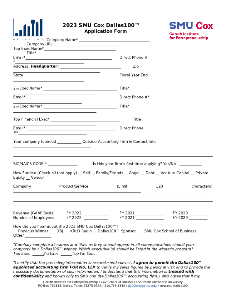 Agency Partner named on the SMU Cox Dallas 100 list - API Doc Template | pdfFiller