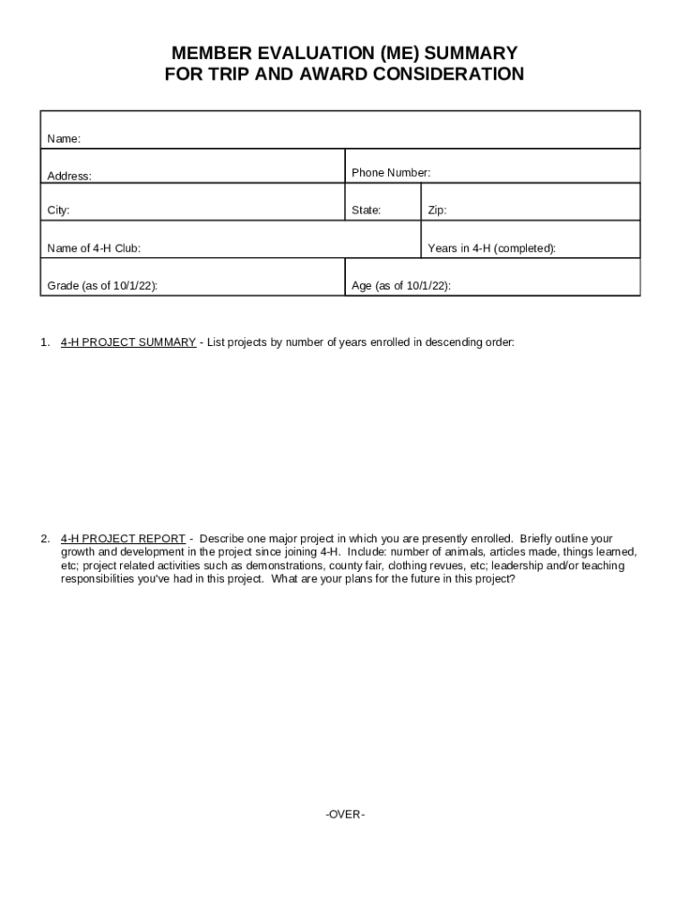 4-H CLUB CHARTER Doc Template | pdfFiller