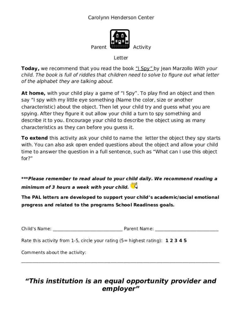 Entertaining and Colorful I SPY Classics for All Ages Doc Template | pdfFiller