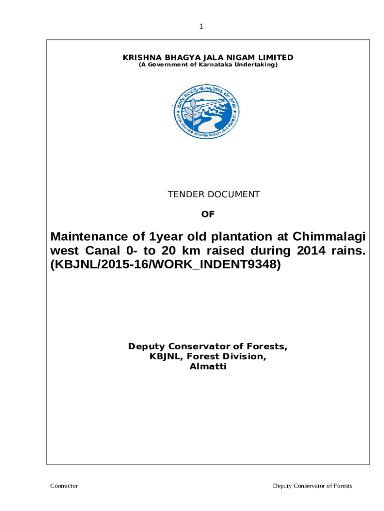 Home - KRISHNA BHAGYA JALA NIGAM LIMITED Doc Template | pdfFiller