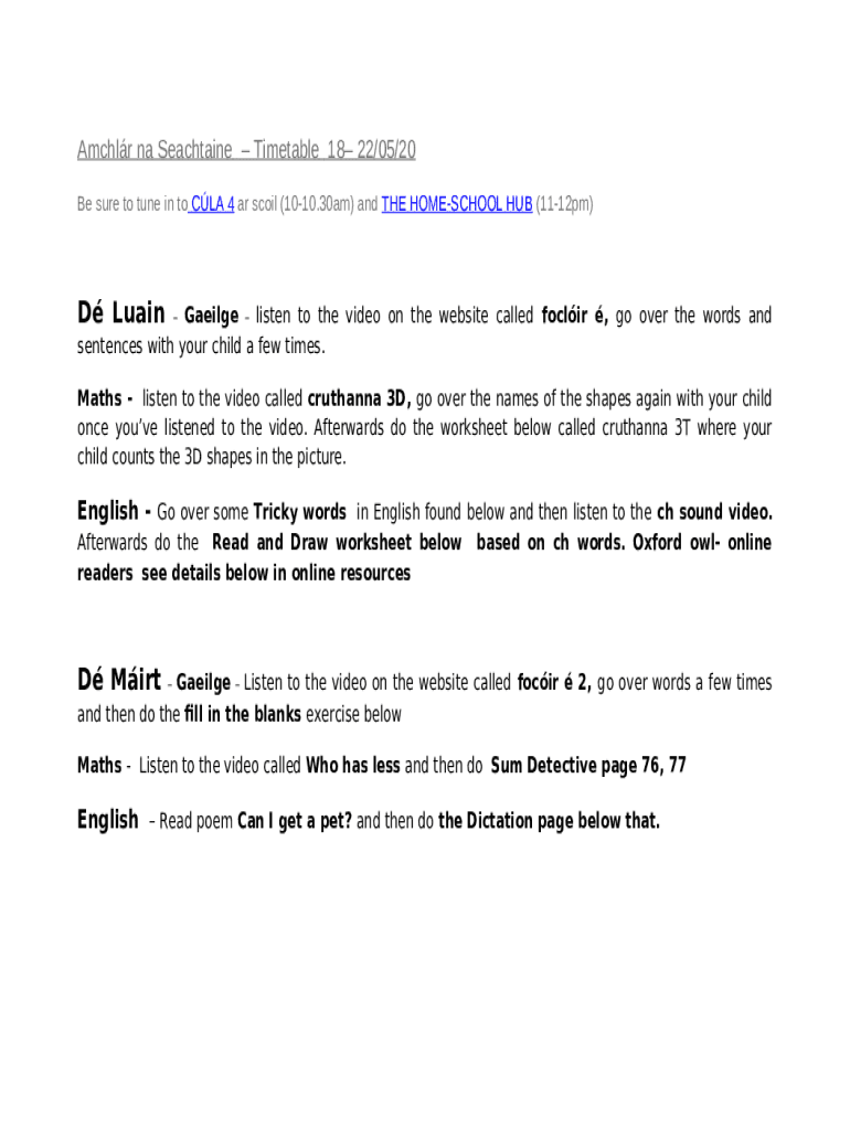 Return-to-School Doc Template | pdfFiller