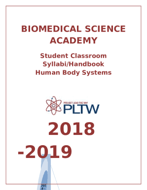 Project Lead the Way's Biomedical Science High School ... Doc Template ...