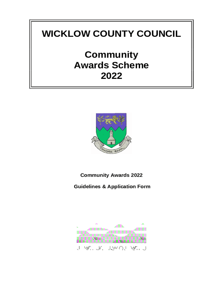Community Awards 2022 Application . ... Doc Template | pdfFiller