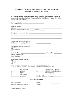 Plumbing permits and inspection feesMinnesota Department ... Doc ...