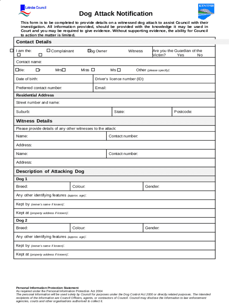 A Guide To Dog Attacks (what to do and treatment options) Doc Template ...