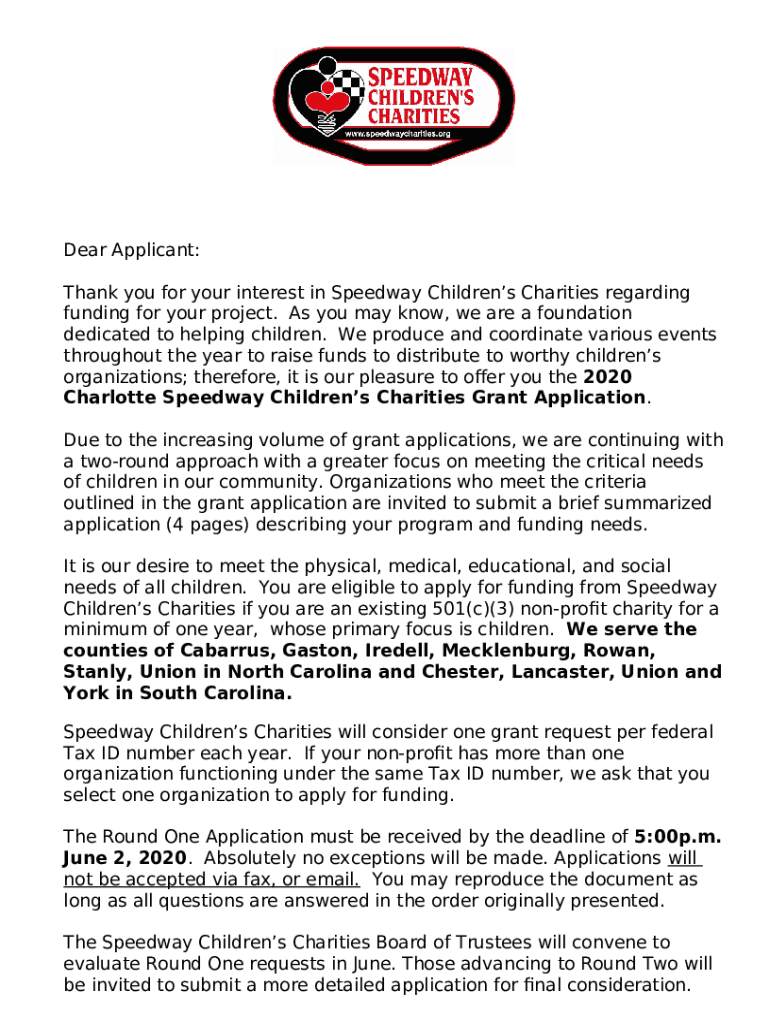 SCC Bristol Grant Application Doc Template | pdfFiller