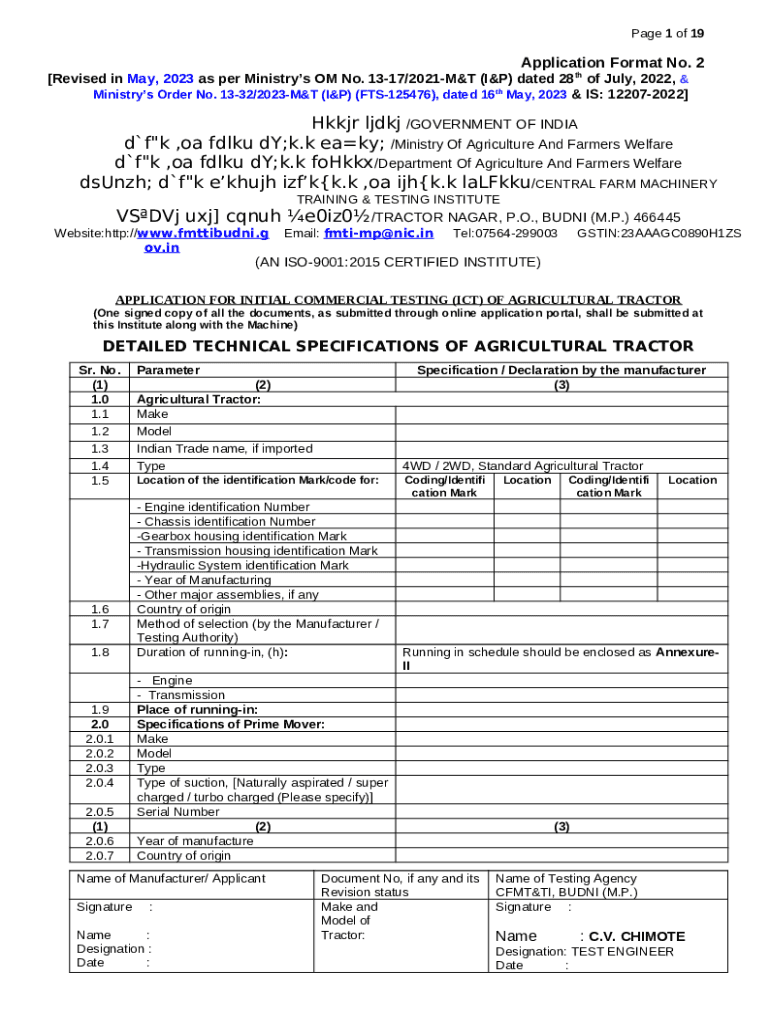Home - Central Farm Machinery Training & Testing ... Doc Template ...