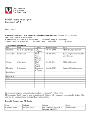Recruitment Plan Checklist & Template Doc Template | pdfFiller