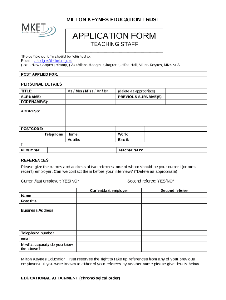 New Chapter Primary School, Coffee Hall, Milton Keynes Doc Template ...