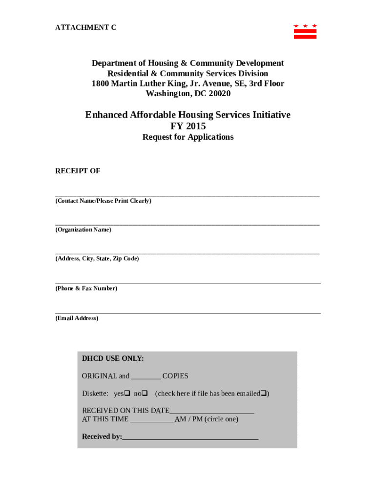 Tax Relief Certification s for Nonprofit Affordable Housing ... - dhcd dc Doc Template | pdfFiller