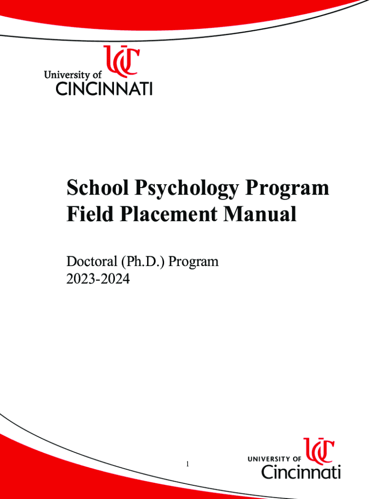 Fillable Online cech uc SPSY Field Placement Manual PhD 23-24.docx Fax ...
