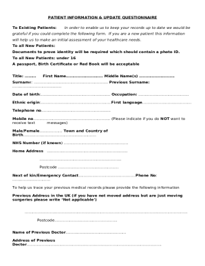 Downloadable draft- Mortimer Medical Practice Doc Template | pdfFiller