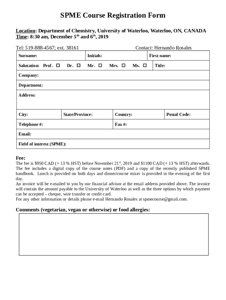 Extech Registration Doc Template | pdfFiller