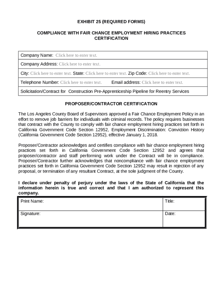 Fair Chance ActCRD - California Civil Rights Department Doc Template | pdfFiller