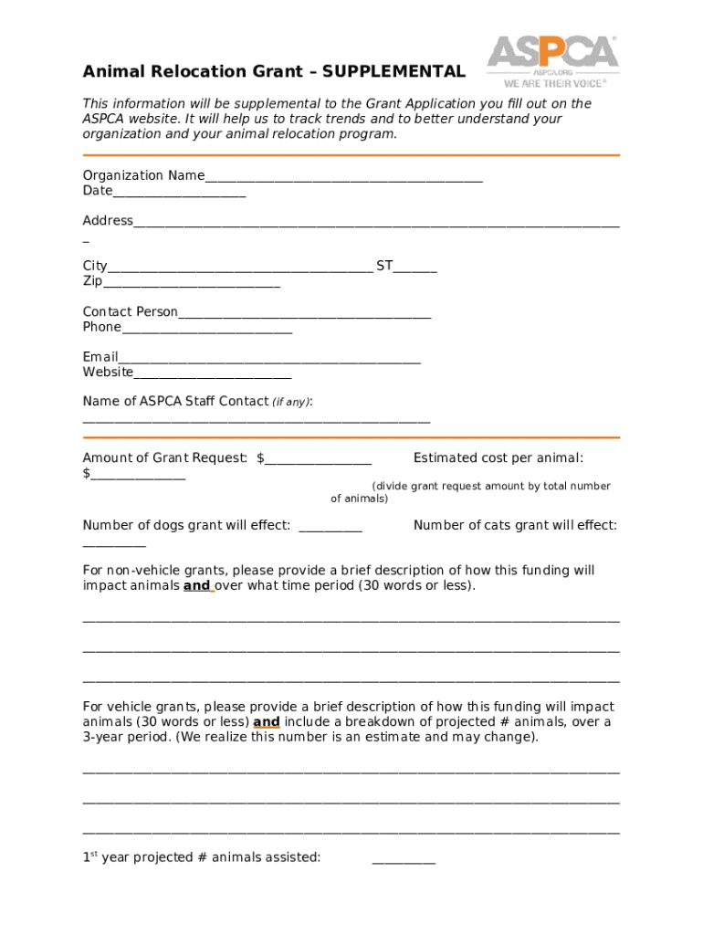 Policy and Position Statement: Animal Relocation for ... Doc Template ...