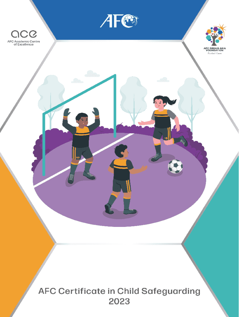 AFC Certificate in Child Safeguarding Application ... Doc Template ...