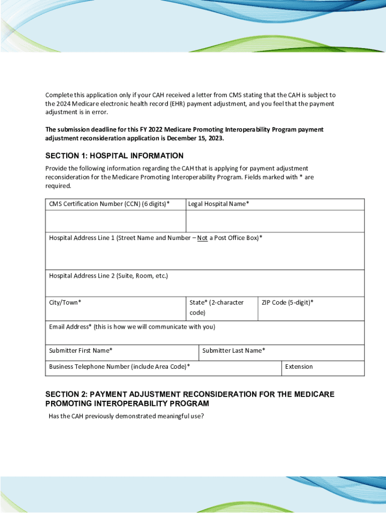 Fillable Online 42 CFR Part 495 -- Standards for the Electronic Health ...